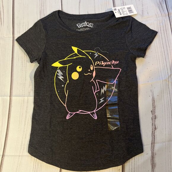 Pokemon | Swim | Pokmon Short Sleeve Pikachu Graphic Tshirt Charcoal ...